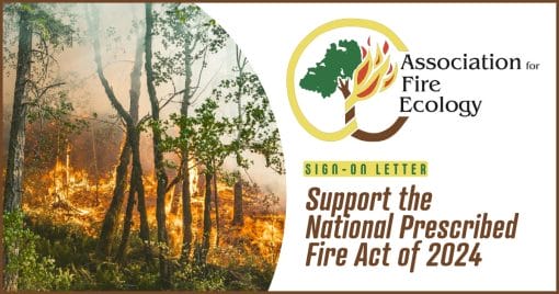 New sign-on letter to support the National Prescribed Fire Act - Tall ...